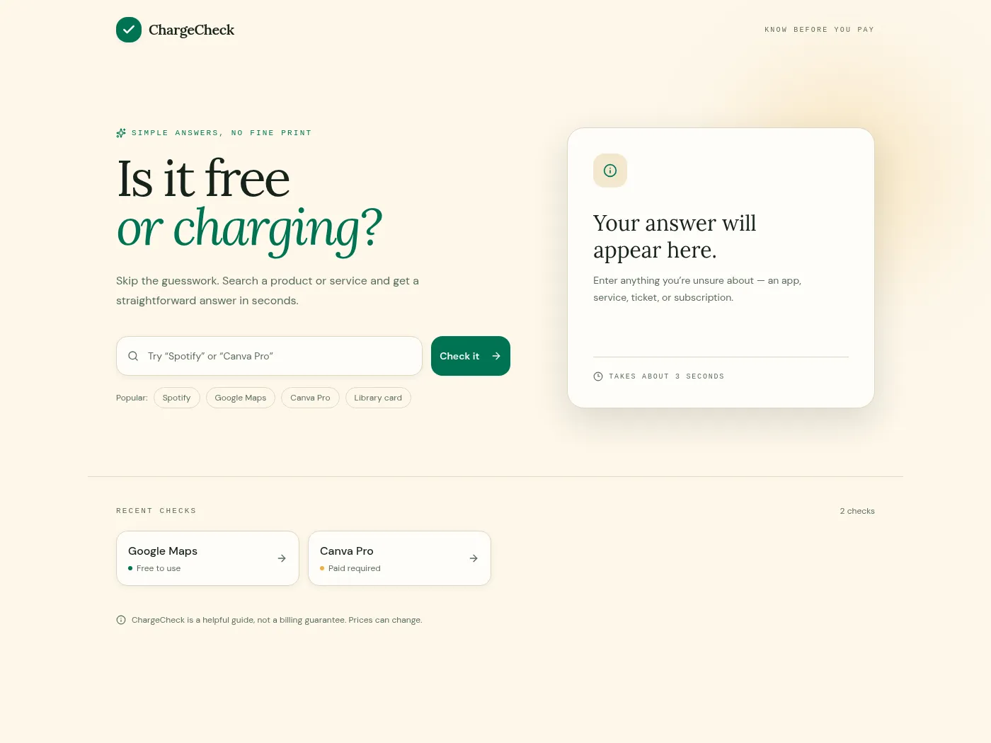 ChargeCheck