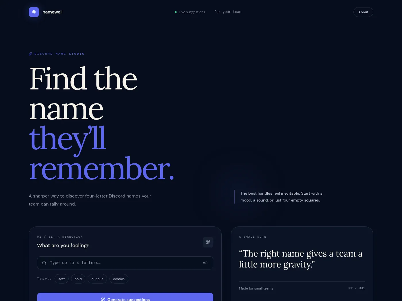 Discord Name Finder