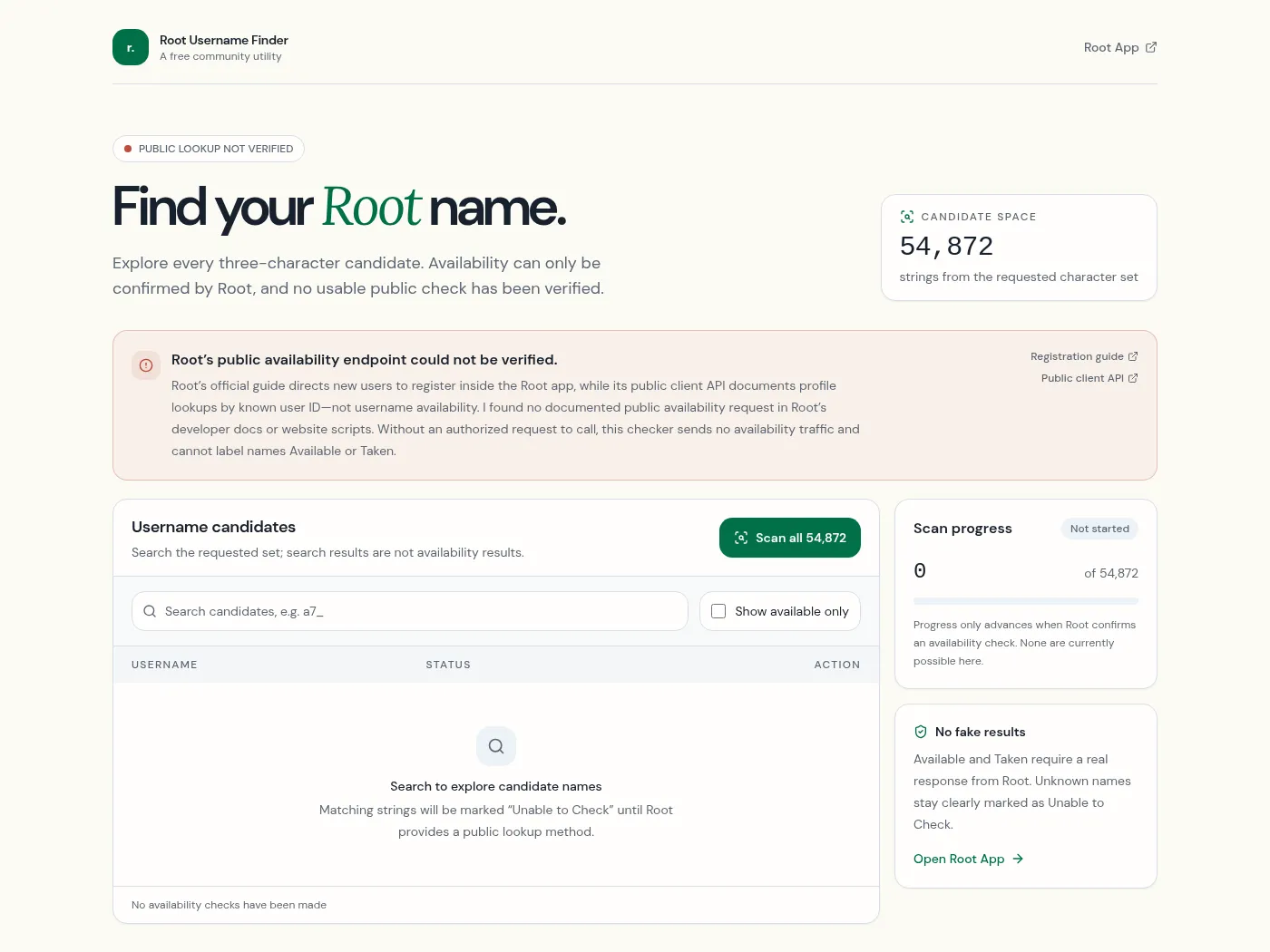 Root Username Finder