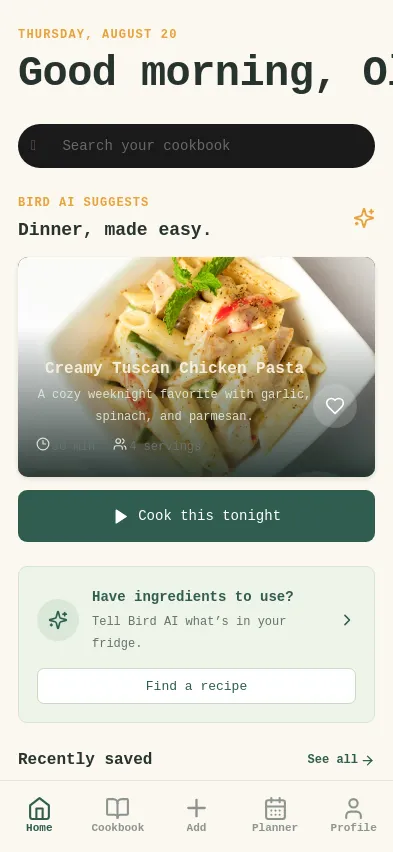 CookBird AI Cookbook
