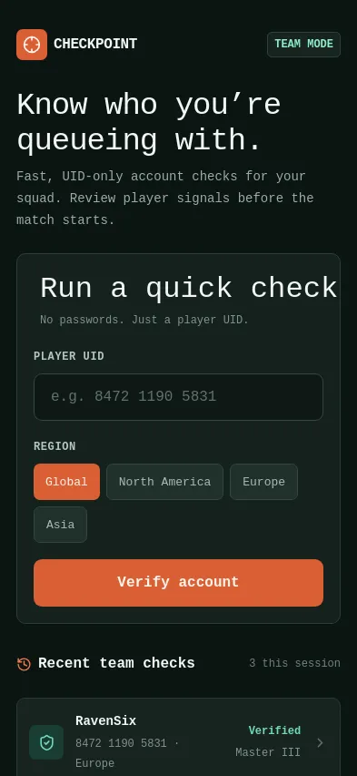 COD Mobile Auth Checker