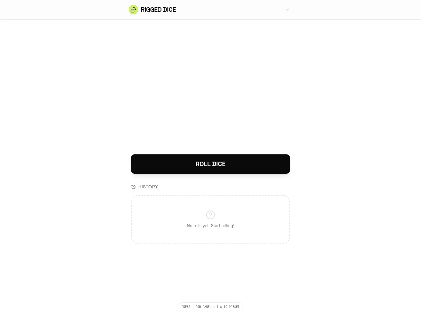 Rigged Dice Roller