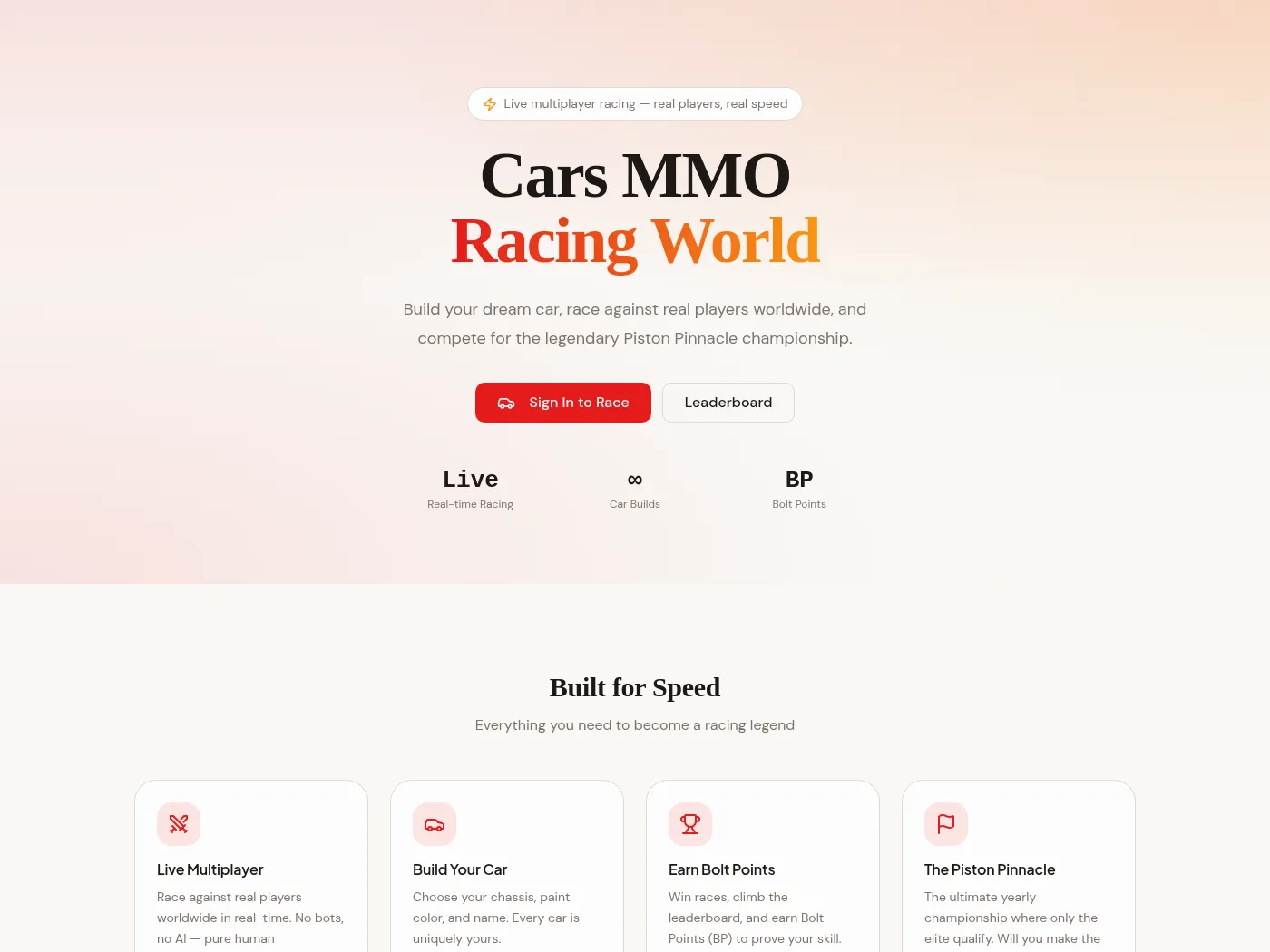 Cars MMO Racing World