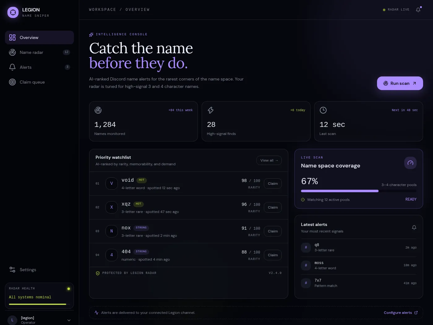 Discord Name Sniper
