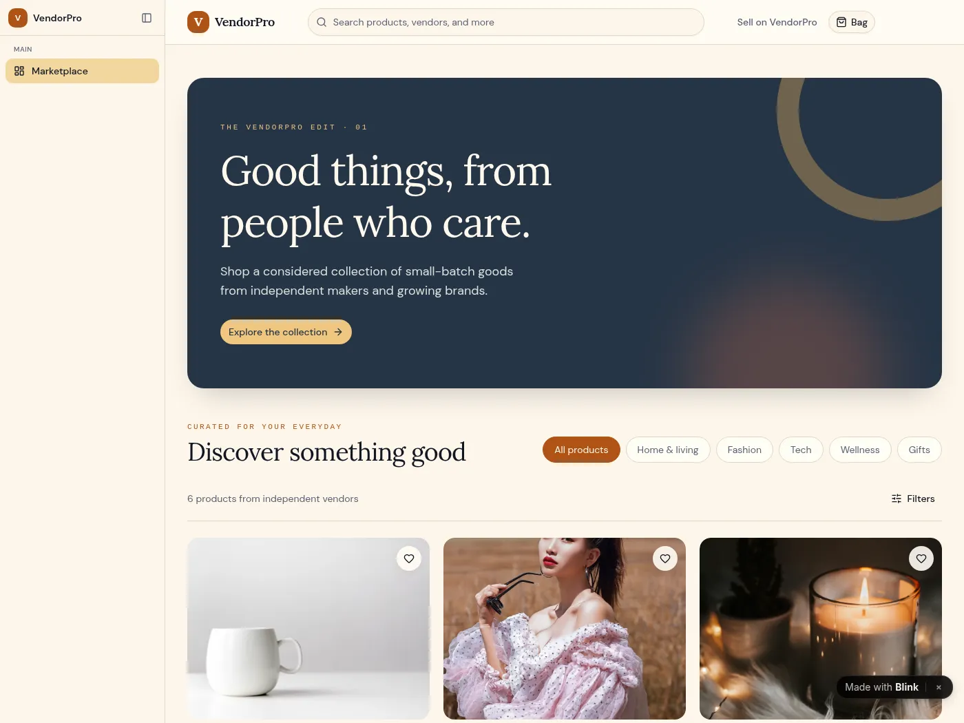 VendorPro Marketplace