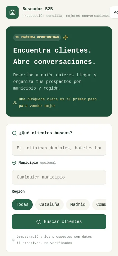 Buscador B2B App