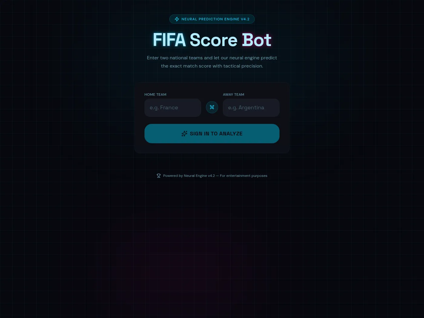 Futuristic FIFA Score Bot