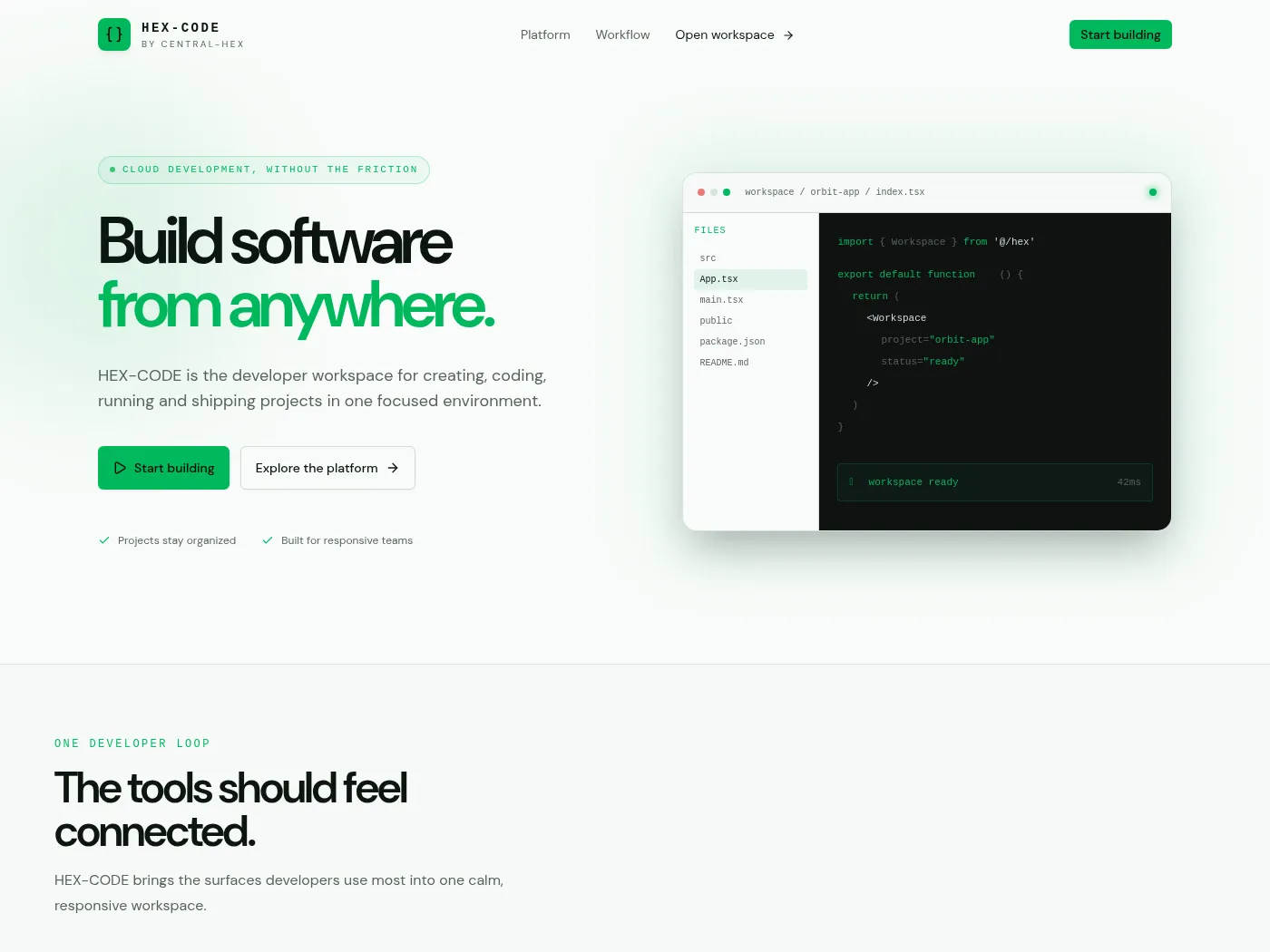 HEX-CODE Cloud IDE