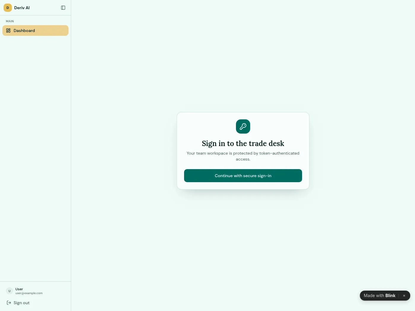 Deriv AI Trade Assistant