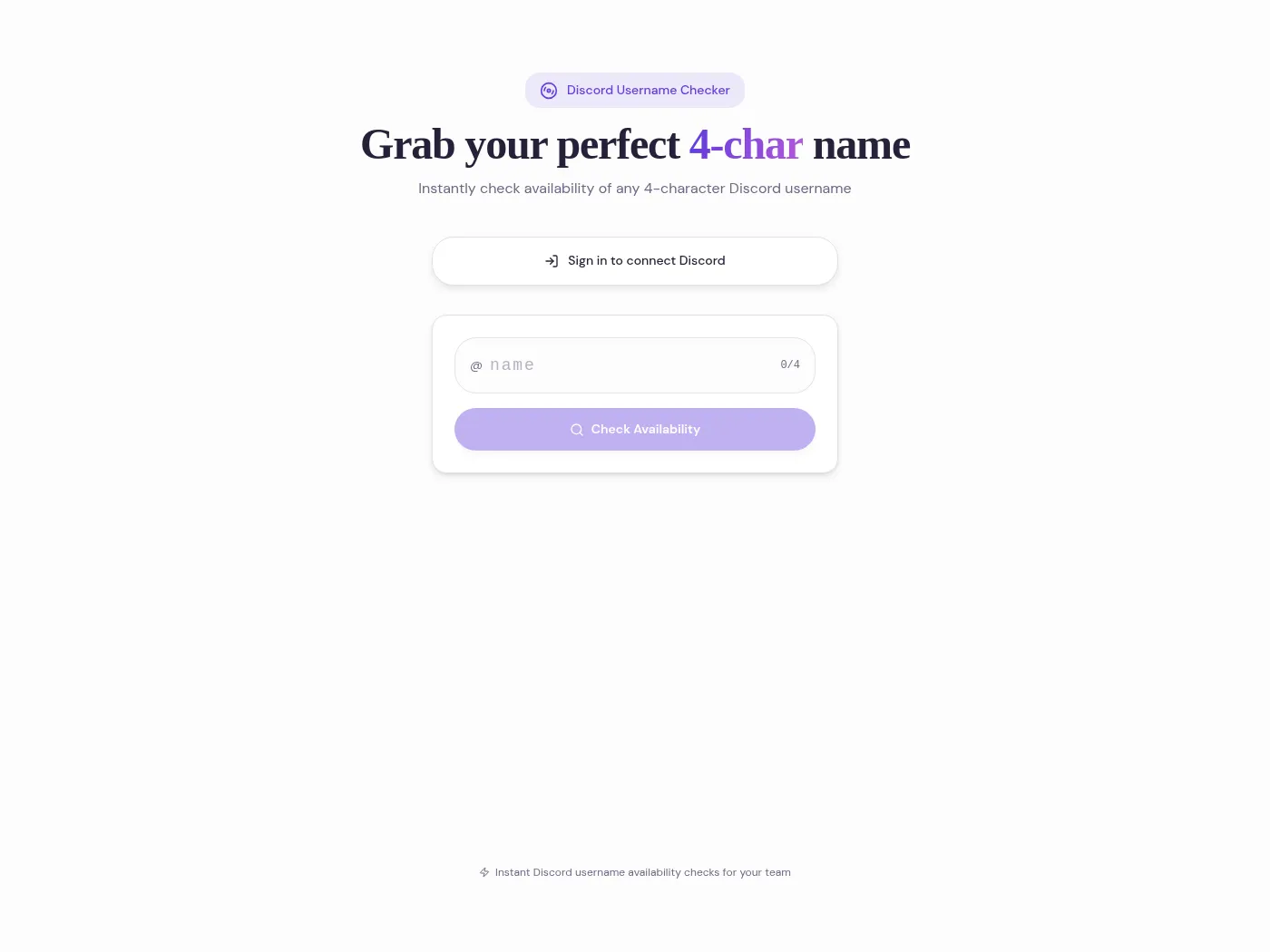 Discord Name Checker