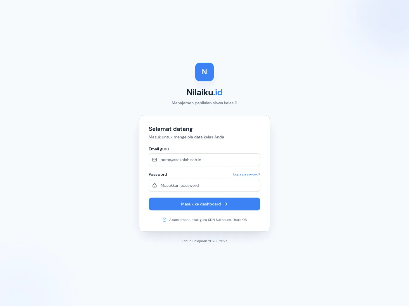 Nilaiku.id – Class Assessment App