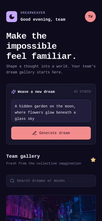 DreamWeaver AI Mobile