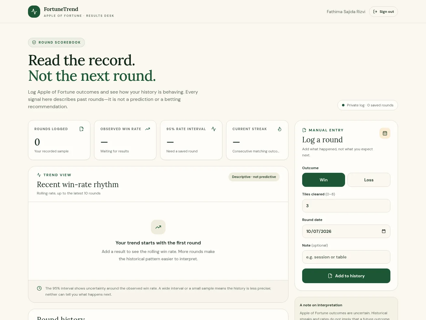 FortuneTrend Analyzer
