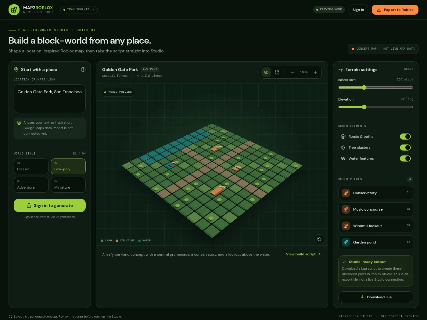 Map2Roblox AI Converter