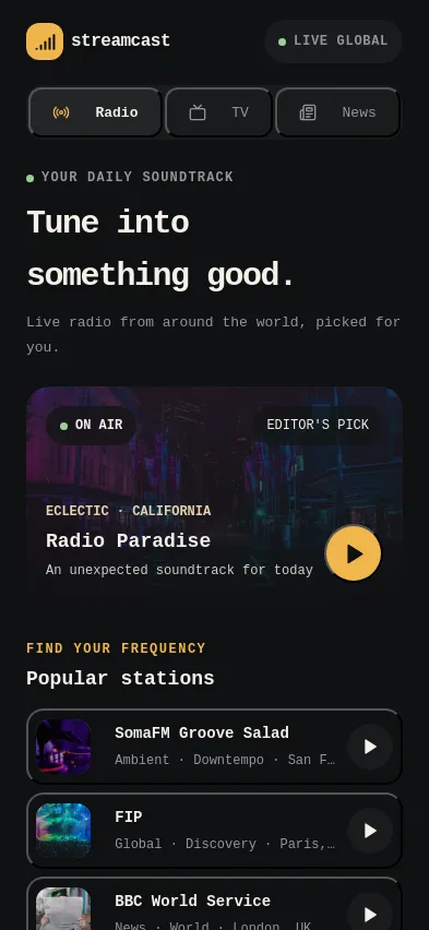 StreamCast Mobile