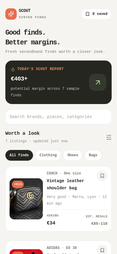 Vinted Scout Mobile