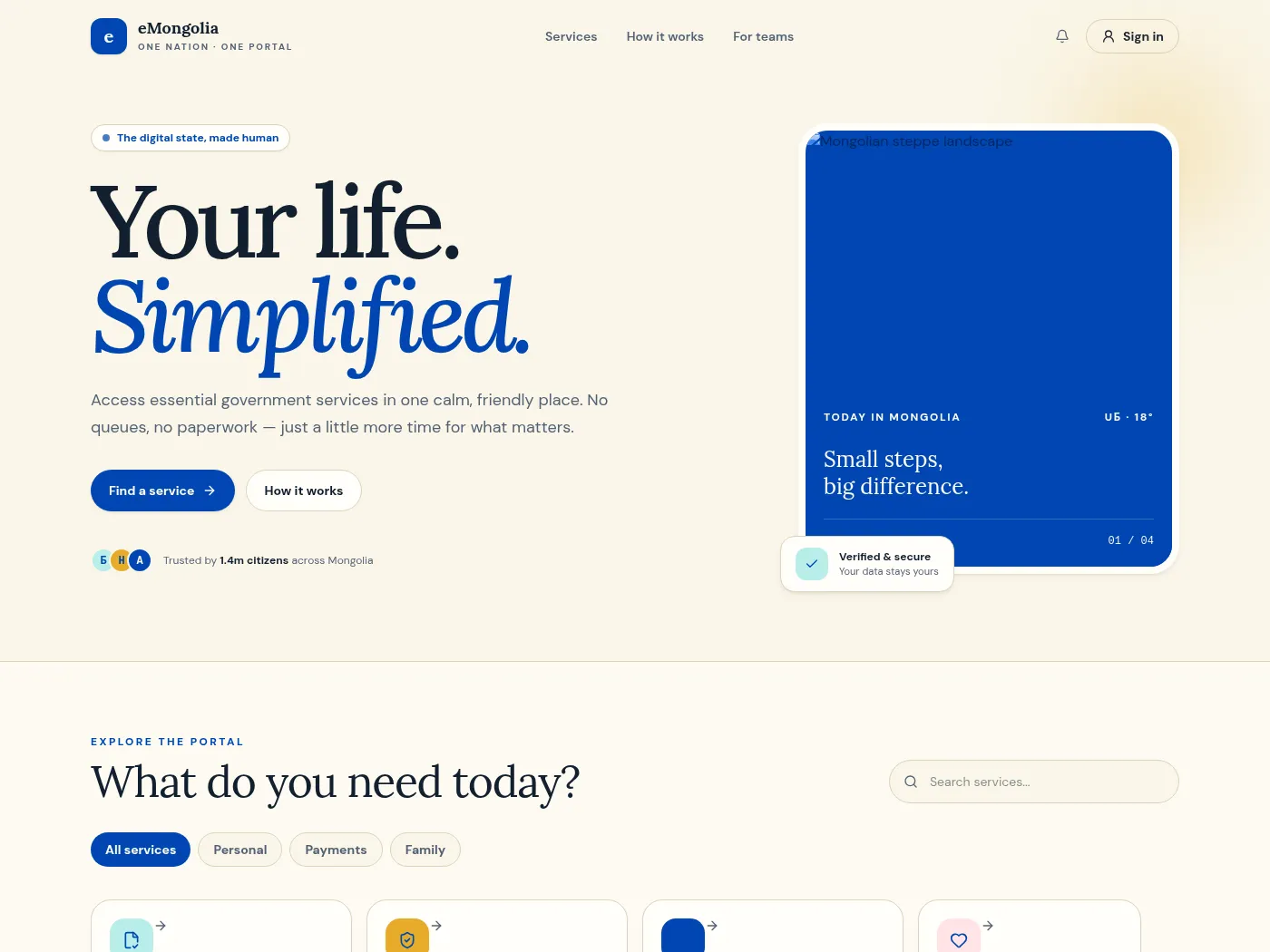 eMongolia Portal Demo