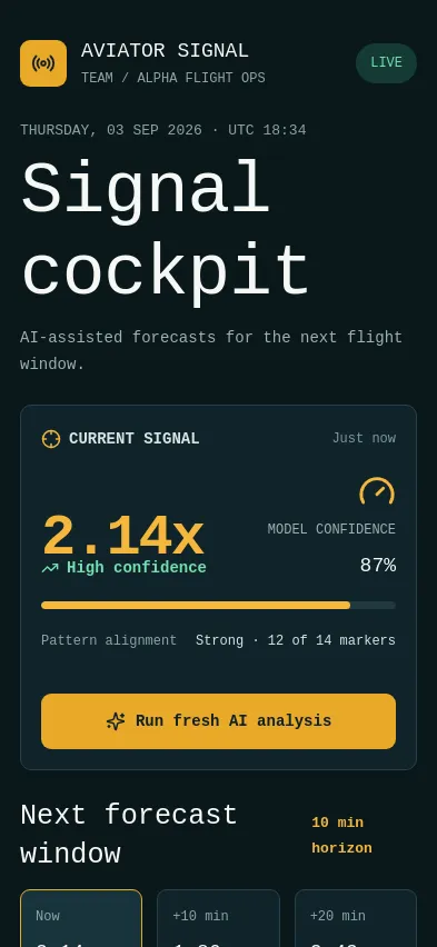 Aviator Signal AI App