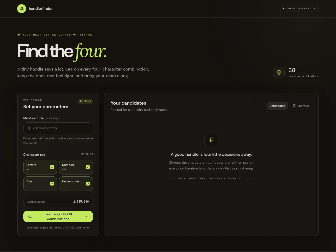 TikTok Handle Finder