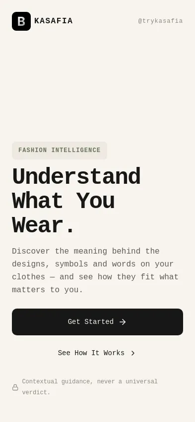 KASAFIA Fashion Insight App