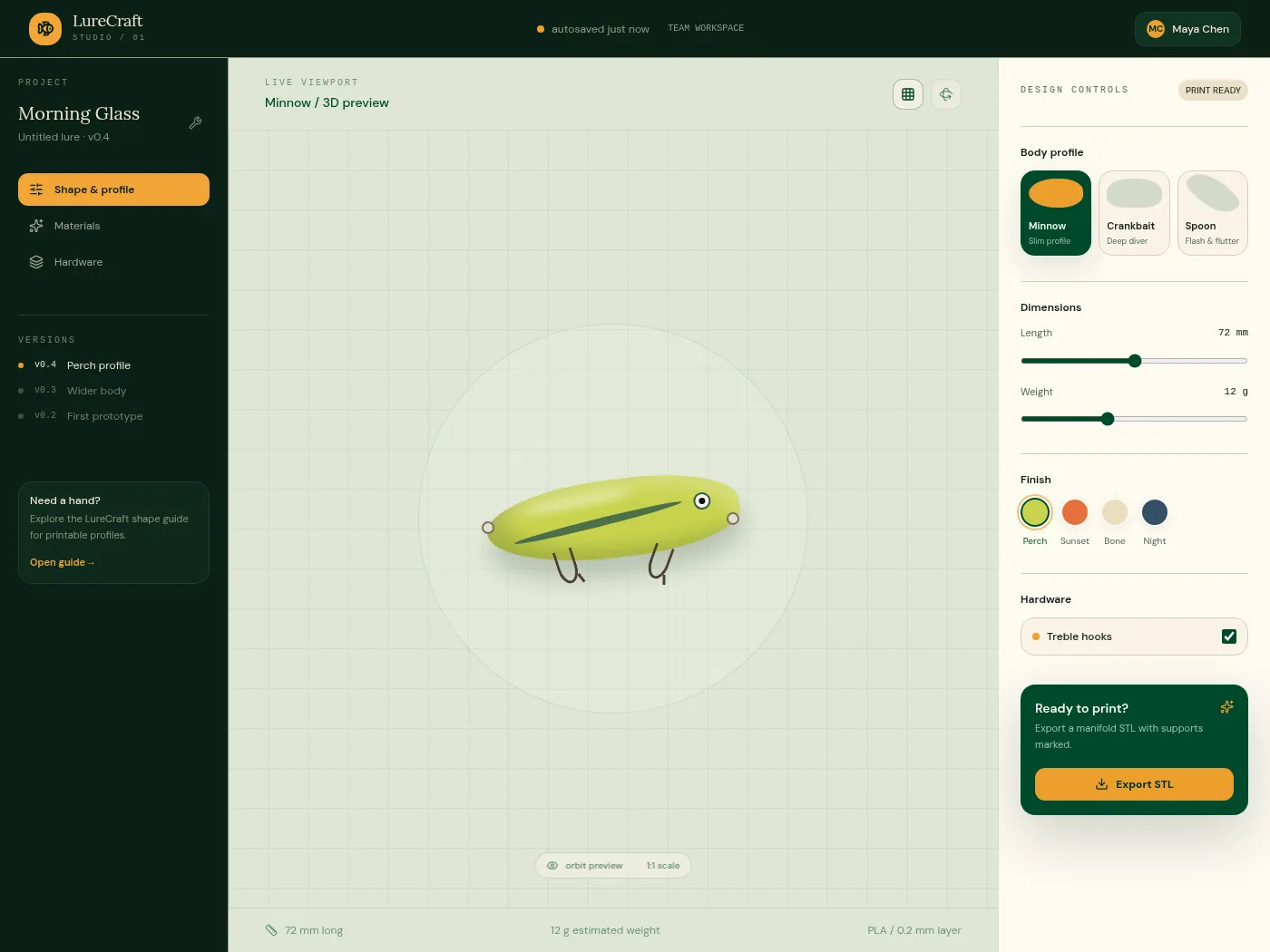 LureCraft 3D Designer