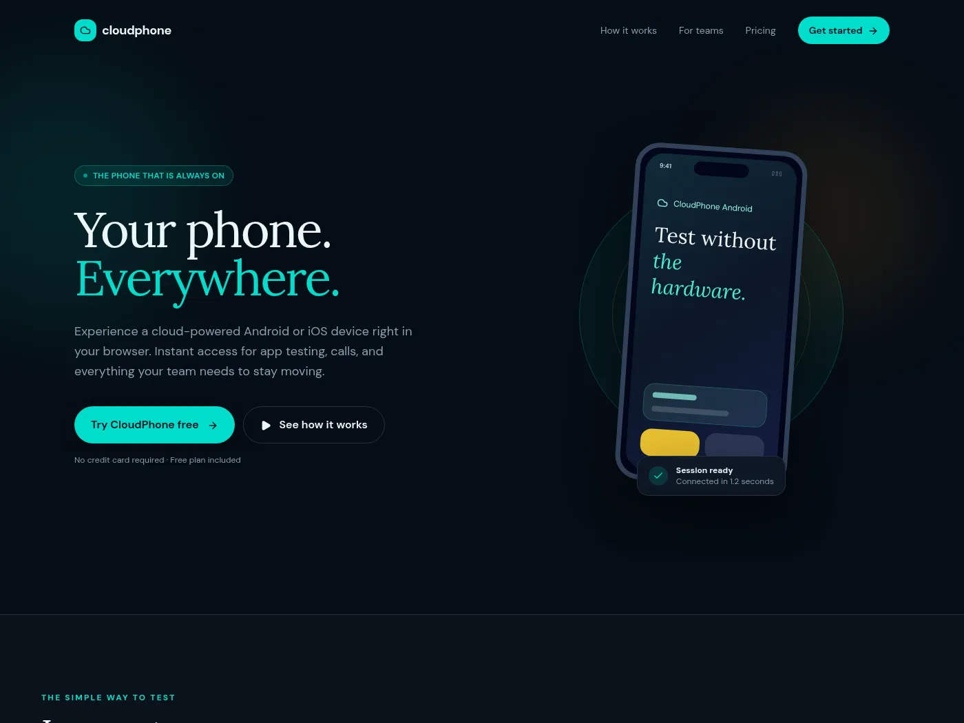 CloudPhone Web Access