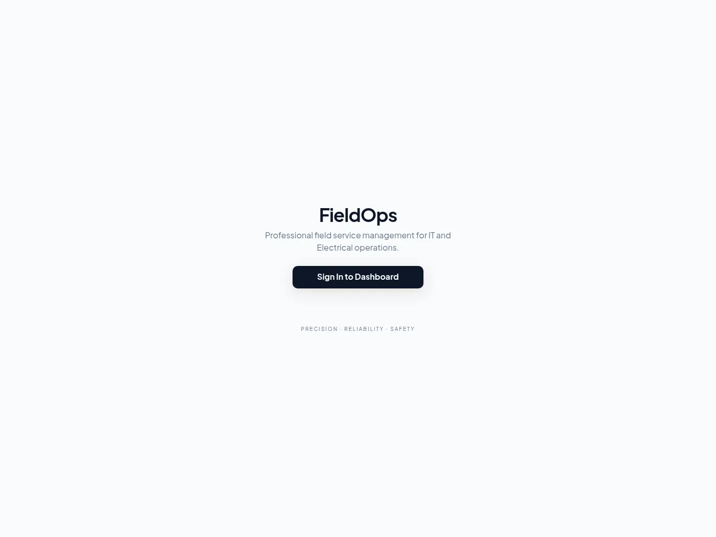 FieldOps Service Manager