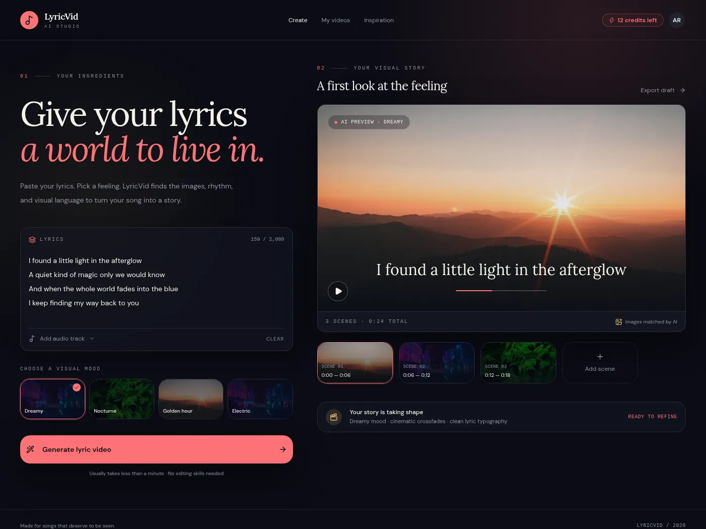 LyricVid AI Studio
