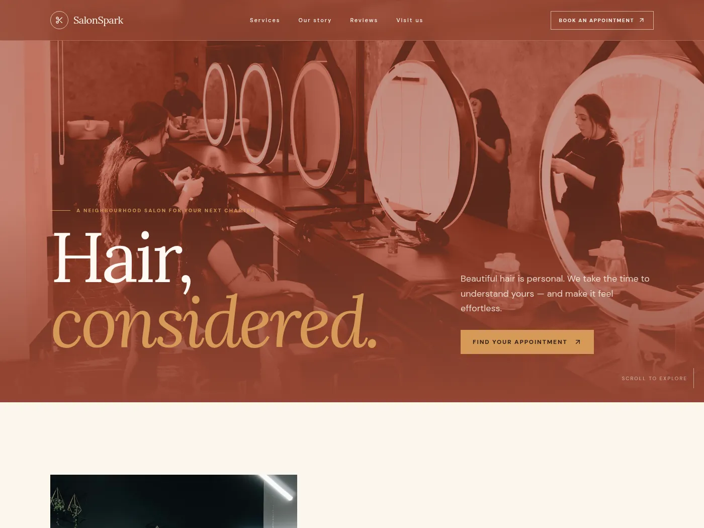 SalonSpark Online Booking