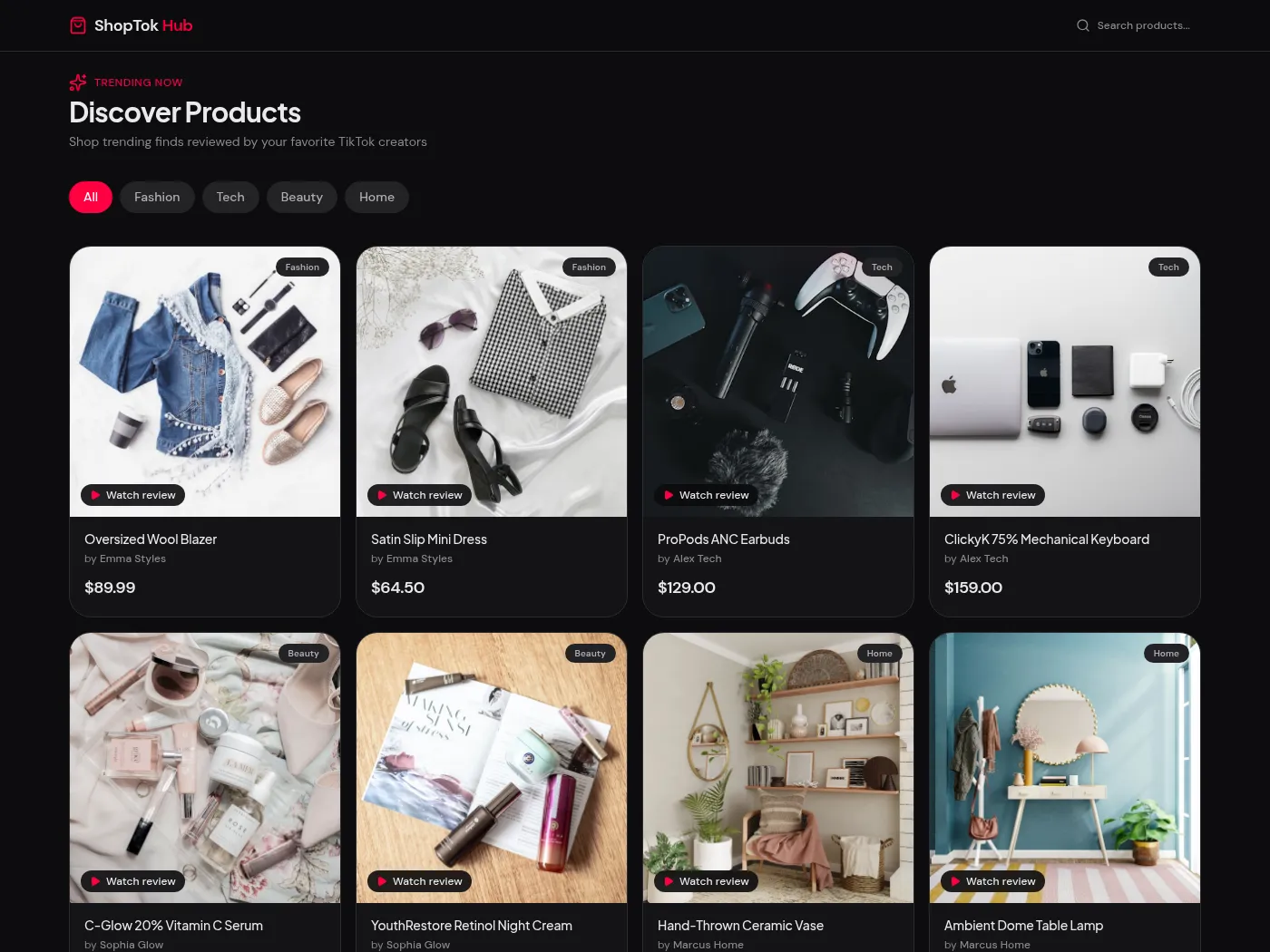 ShopTok Hub