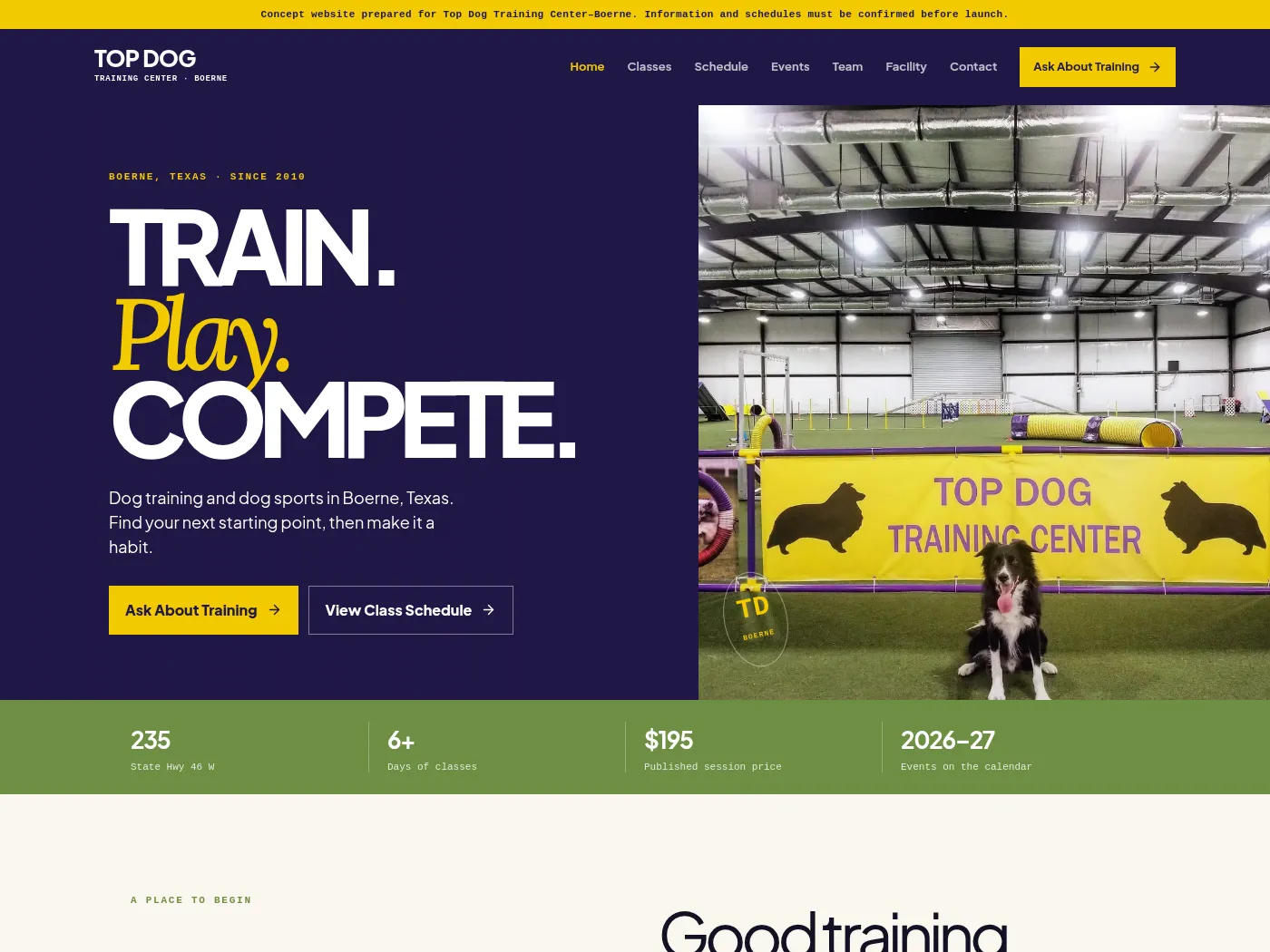 Top Dog Website Redesign