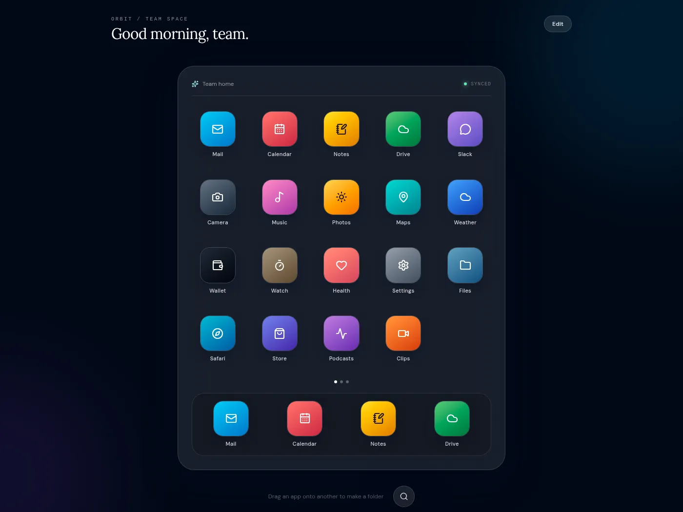 iOS Launcher Web Clone