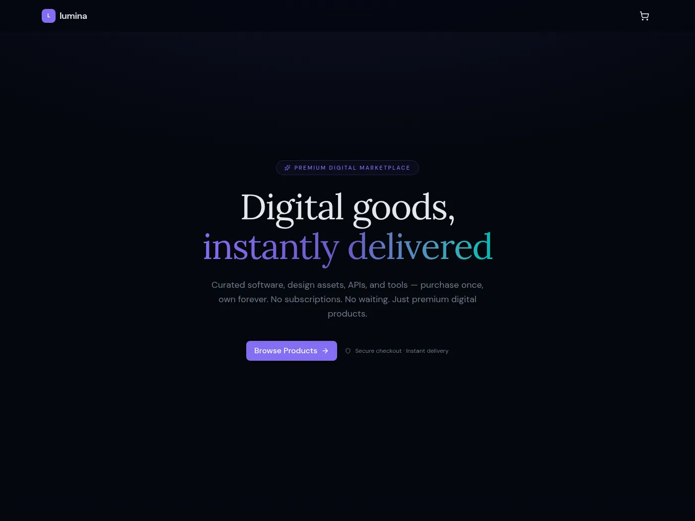 Lumina Shop Platform