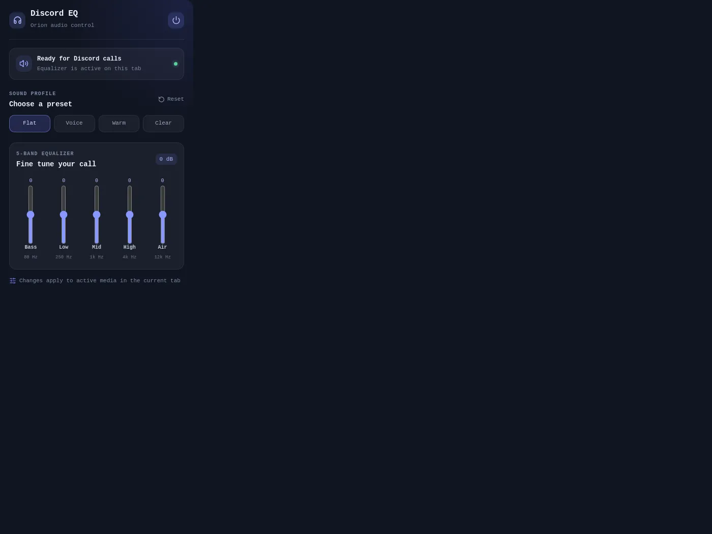 Discord Audio Equalizer