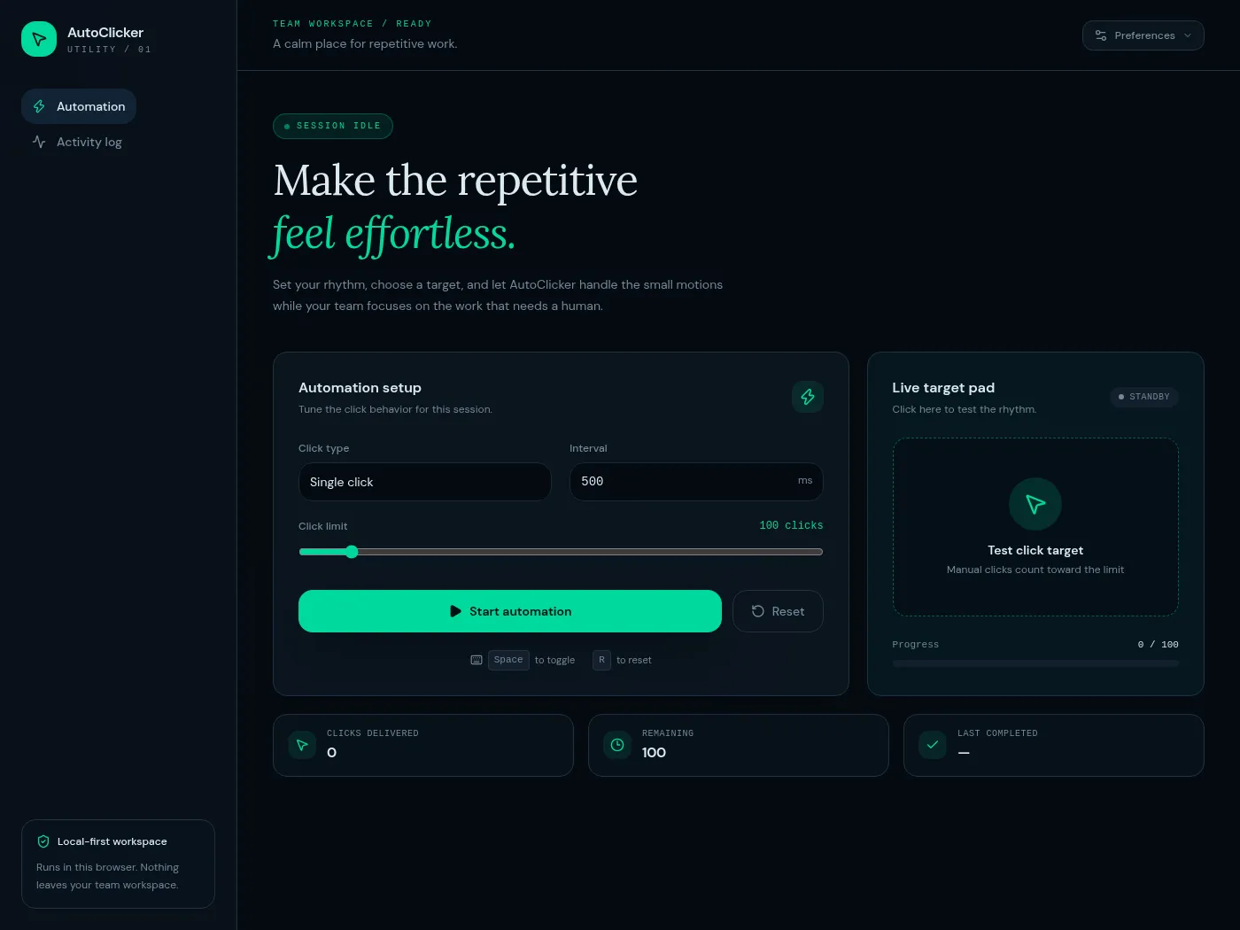 AutoClicker Utility