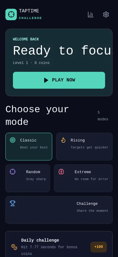 TapTime Challenge