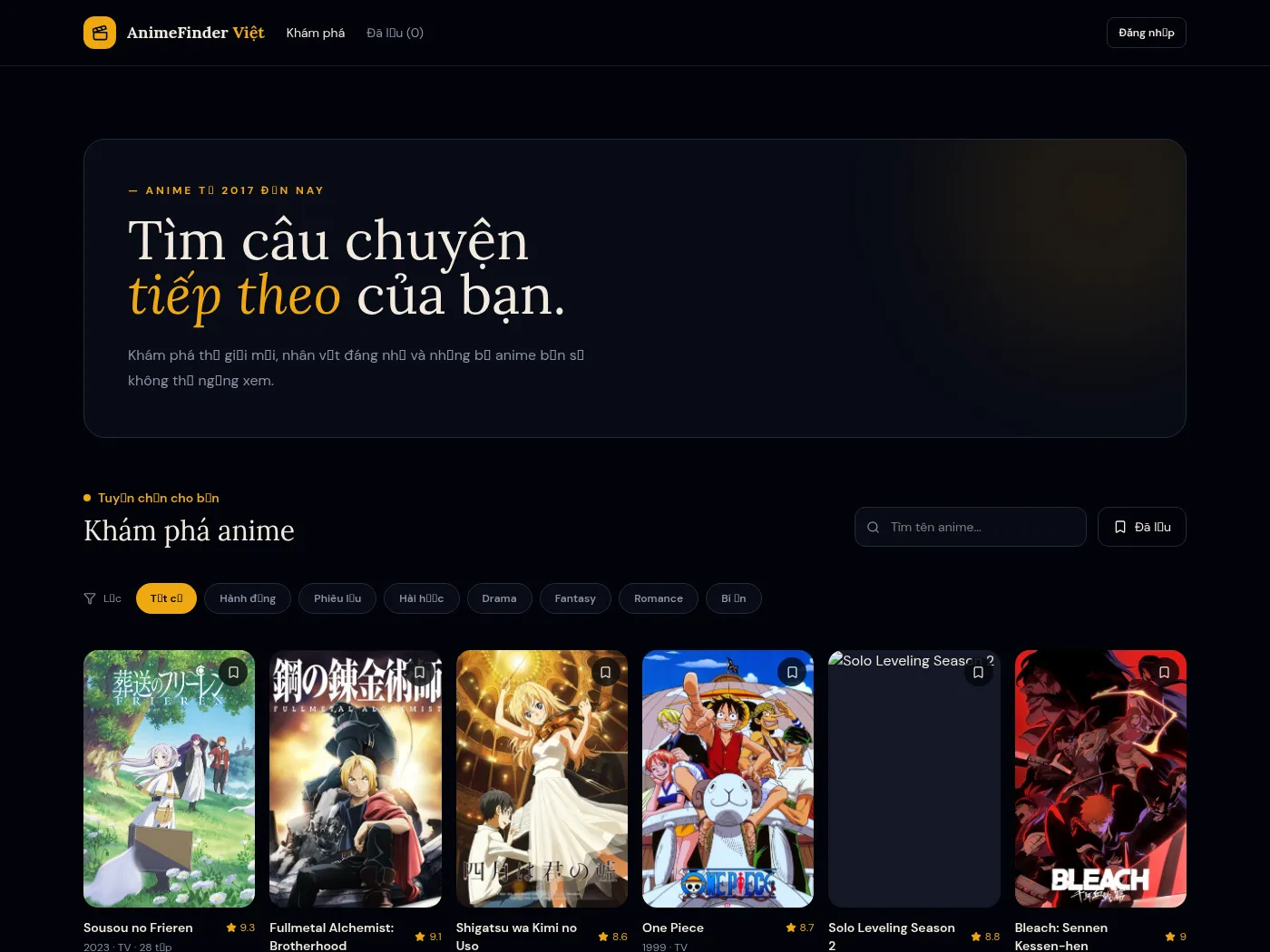 AnimeFinder Việt