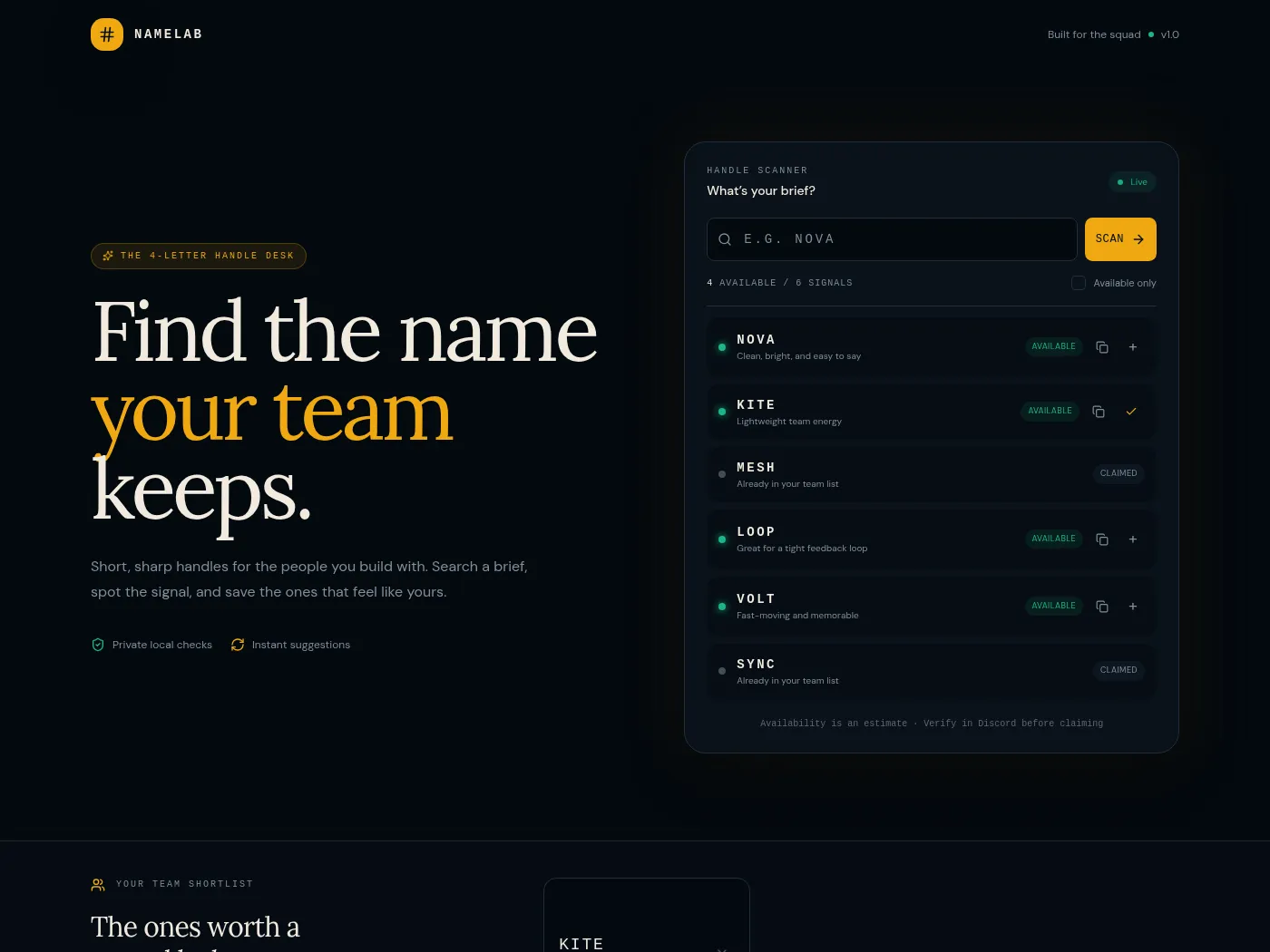Discord Name Finder
