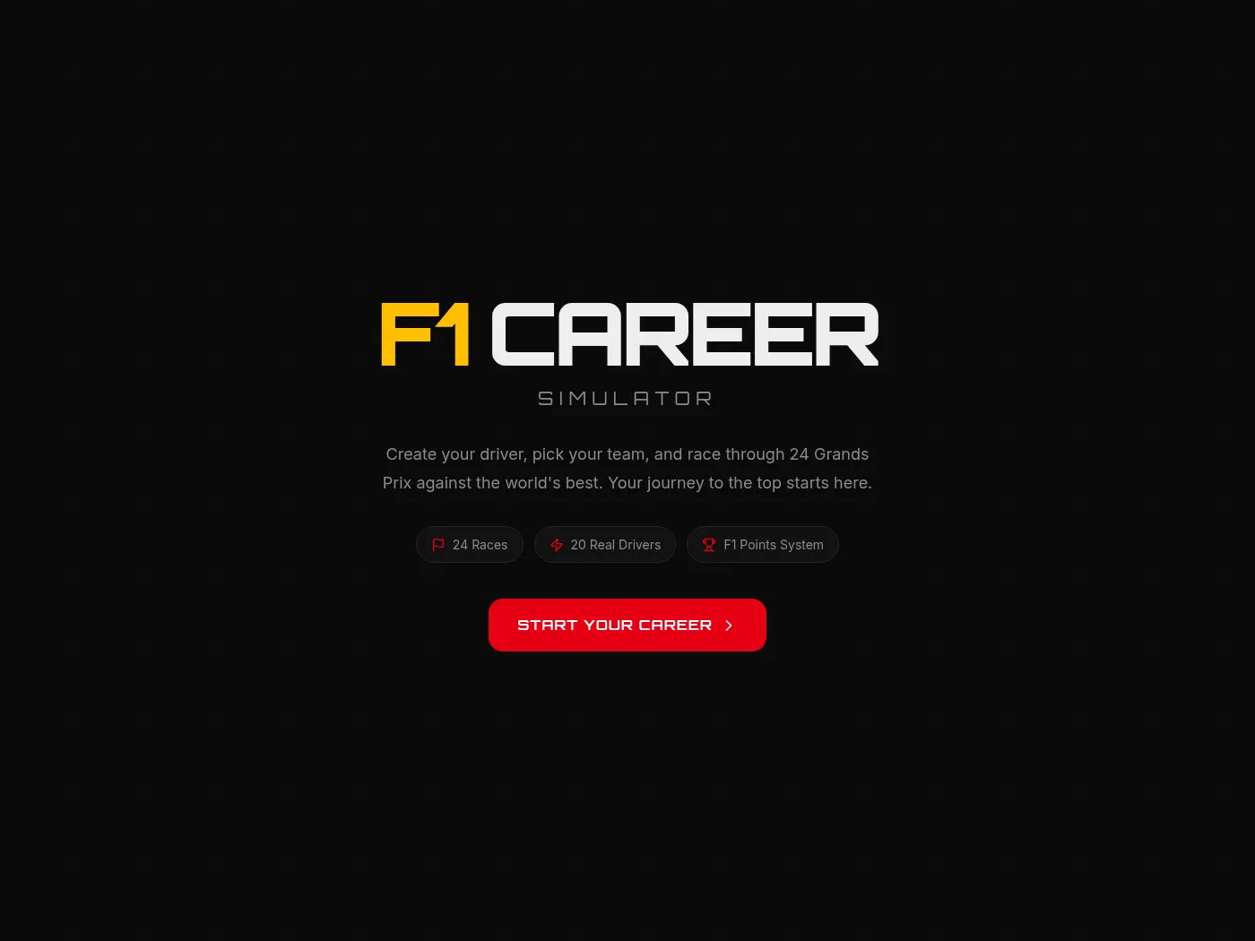 F1 Career Simulator