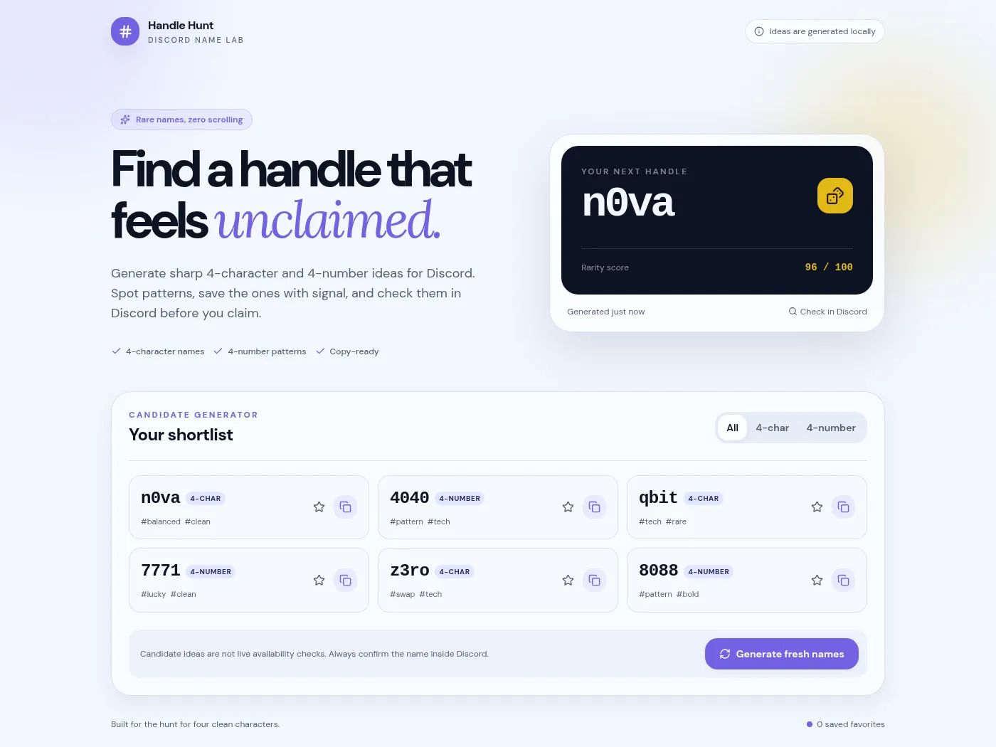 Discord Handle Finder