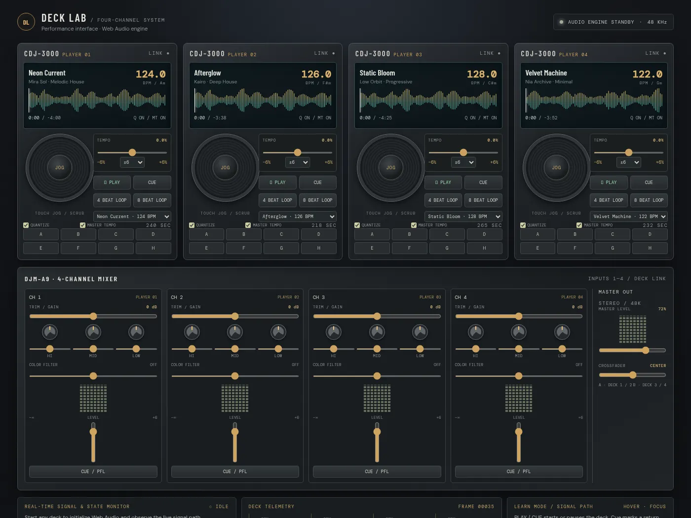 Pro DJ Deck Simulator
