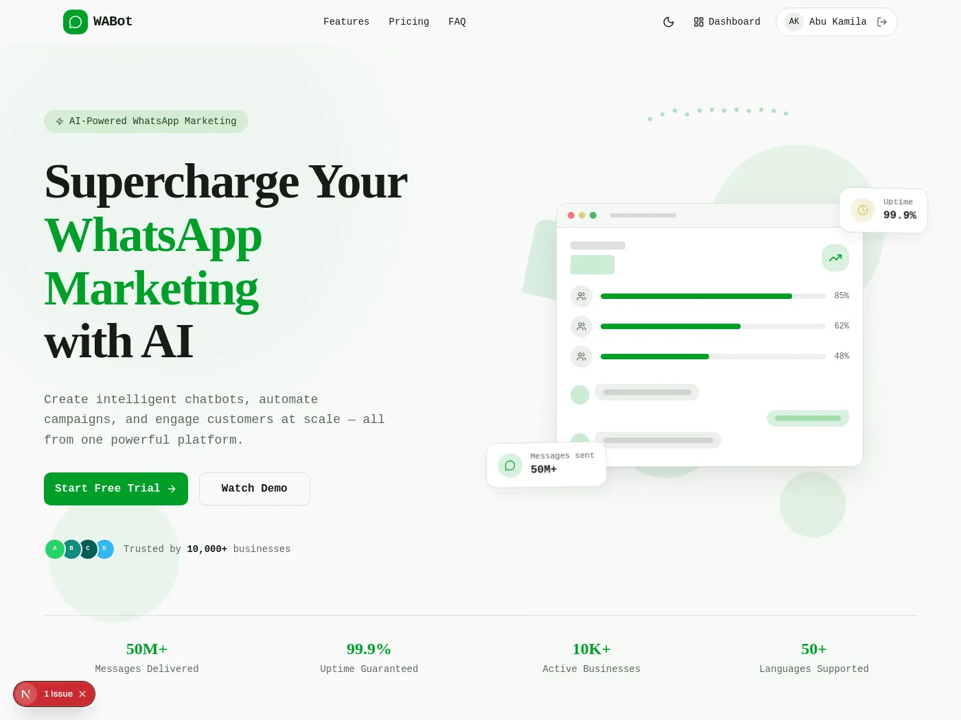 WABot SaaS Platform
