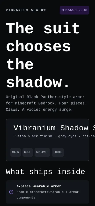 Vibranium Shadow Addon