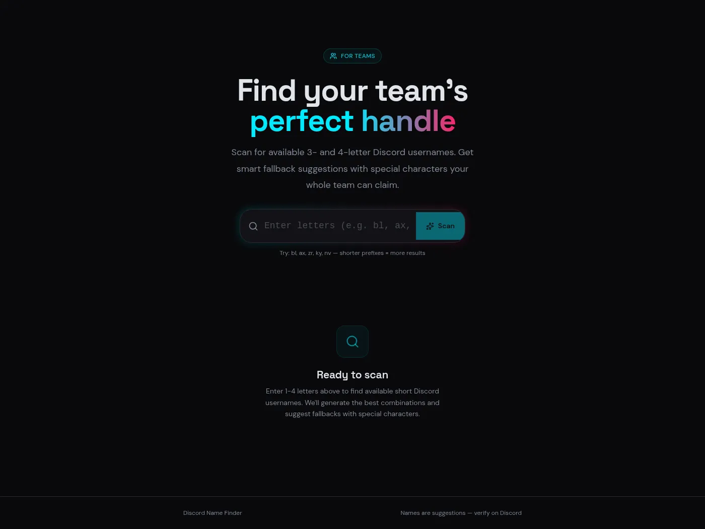 Discord Name Finder