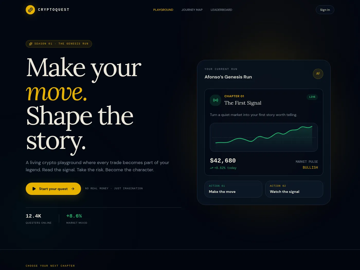CryptoQuest Simulator
