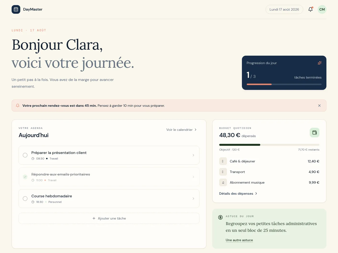 DayMaster Planner