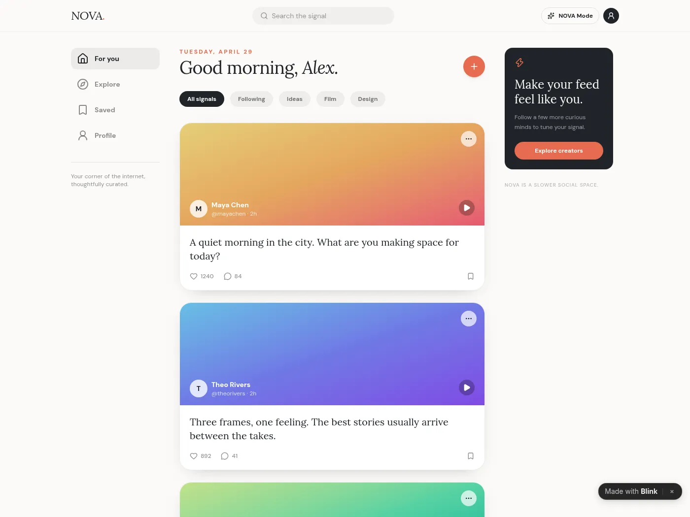 NOVA Social Video App