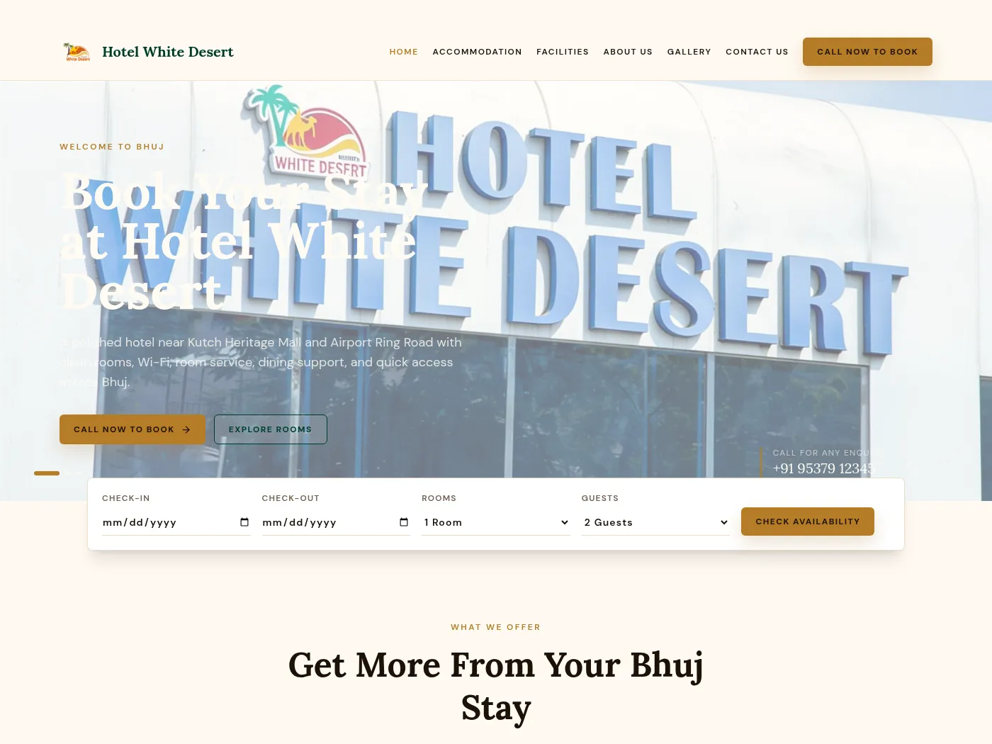 WhiteDesert Hotel Clone