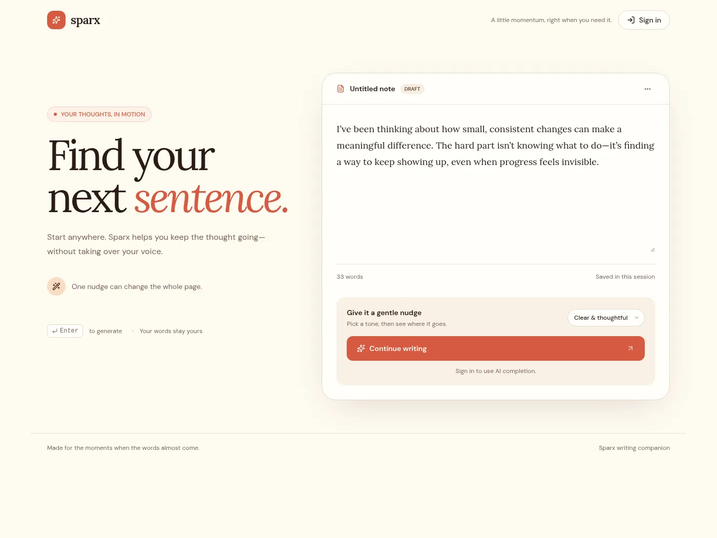 Sparx Auto Completer