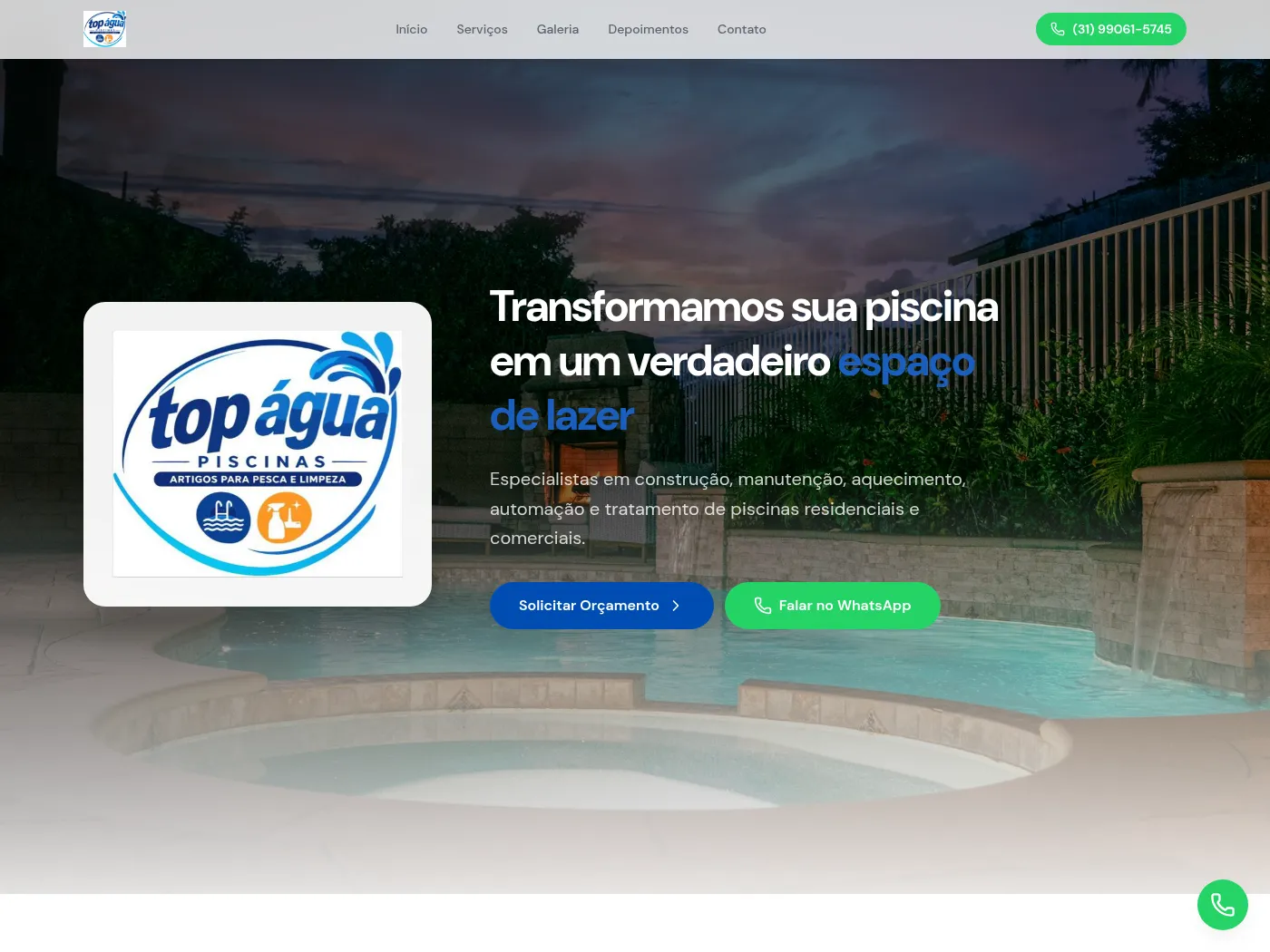 Top Água Piscinas Web